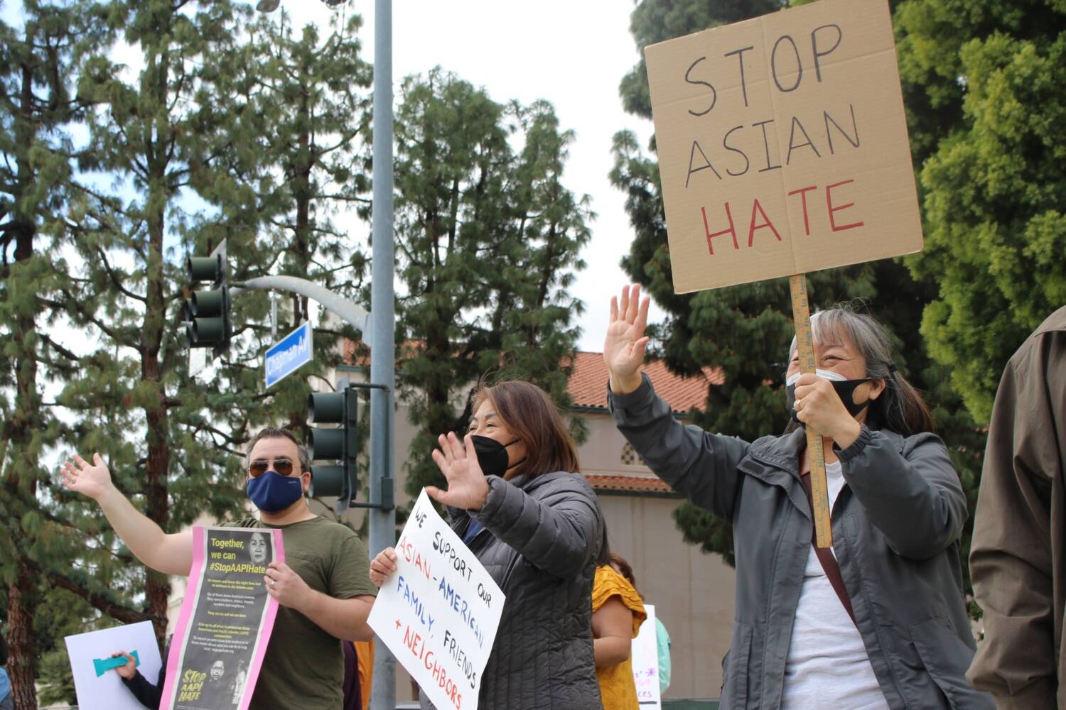 Fullerton College students and faculty stand together against anti ...